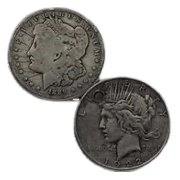 American Silver Dollar - Damaged for Sale