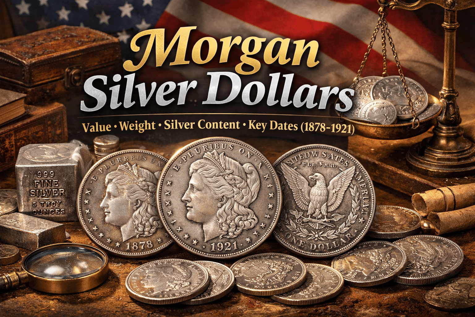 Morgan Silver Dollars Value, Weight & Silver Content – 1878 to 1921 ...